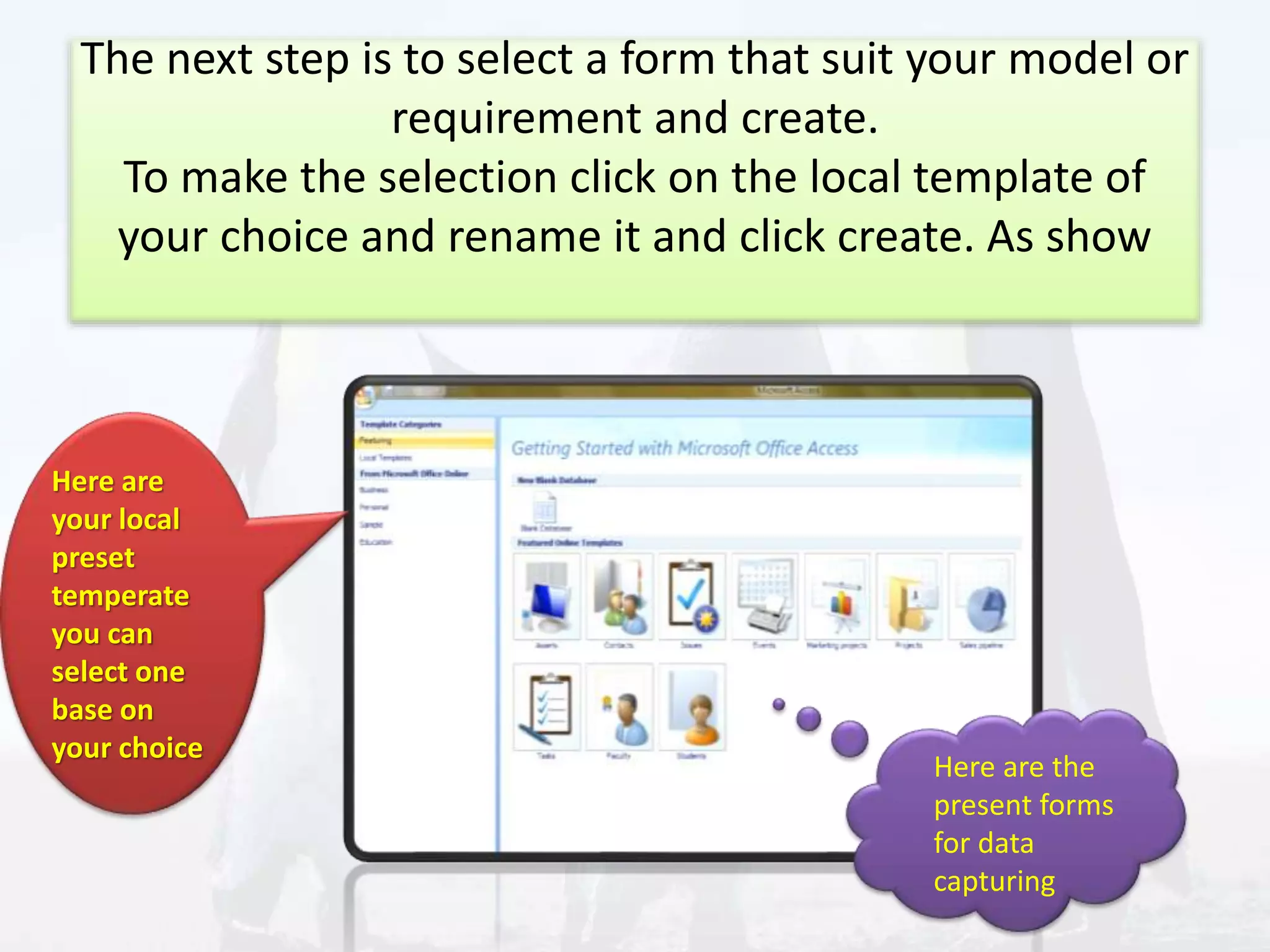 Database presentation | PPT