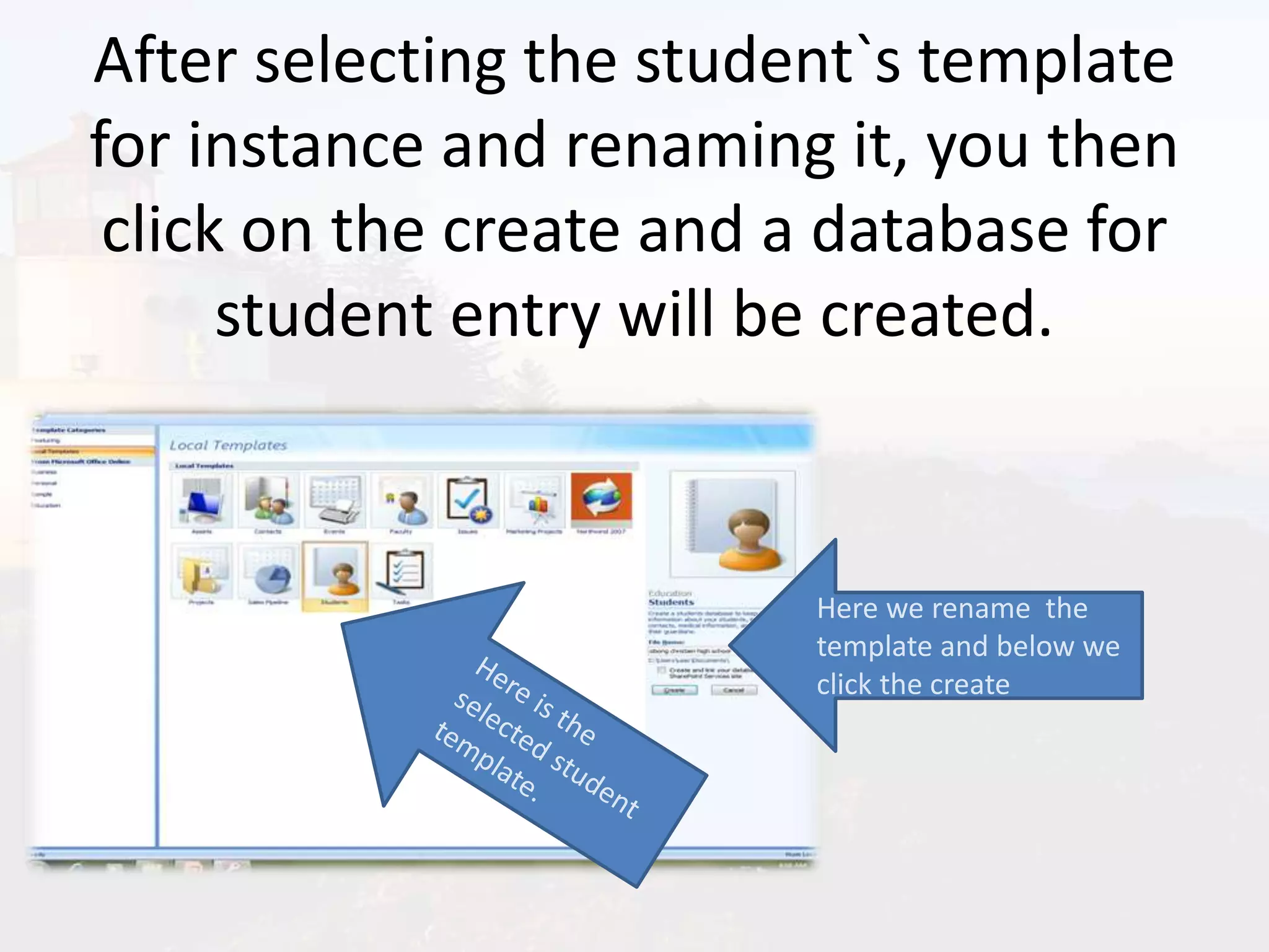 Database presentation | PPT