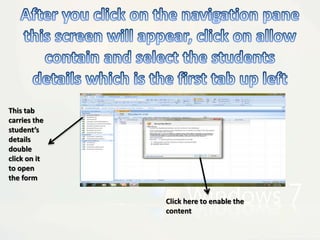 Database presentation | PPT