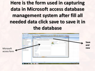 Database presentation | PPT