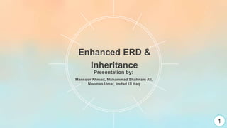 Enhance ERD(Entity Relationship Diagram) | PPT