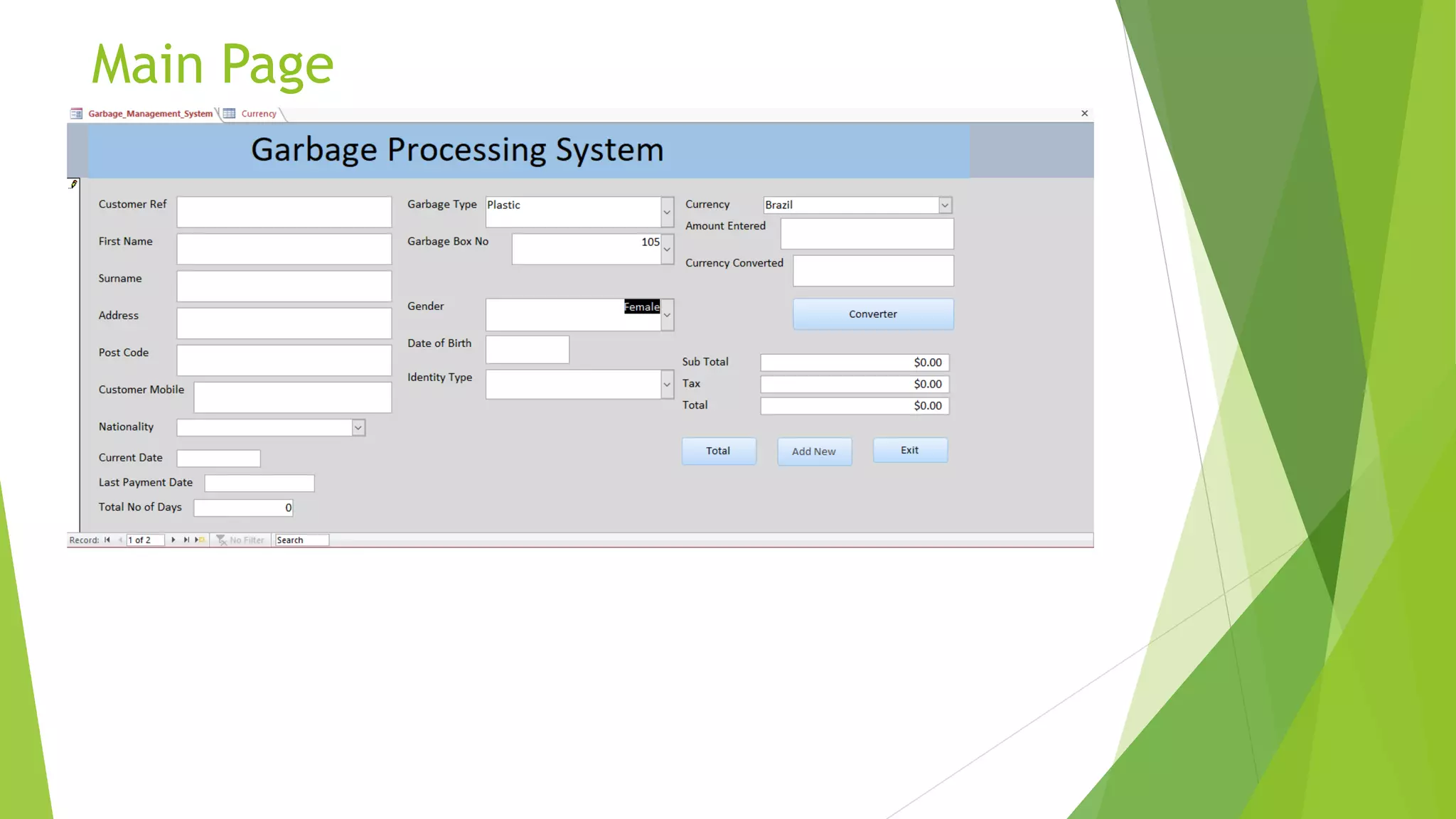 Database presentation | PPTX