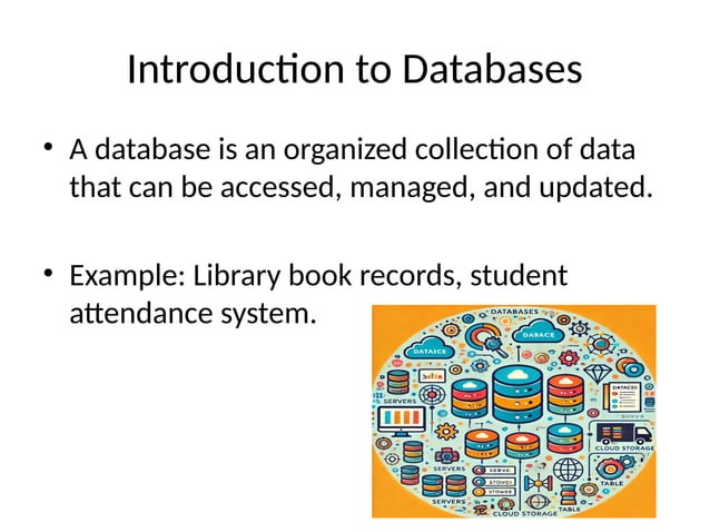Educational value of database concepts in the real world | PPT