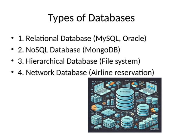 Educational value of database concepts in the real world | PPT