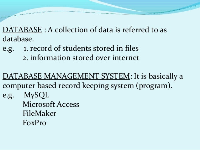 Basic Dbms Ppt 2901