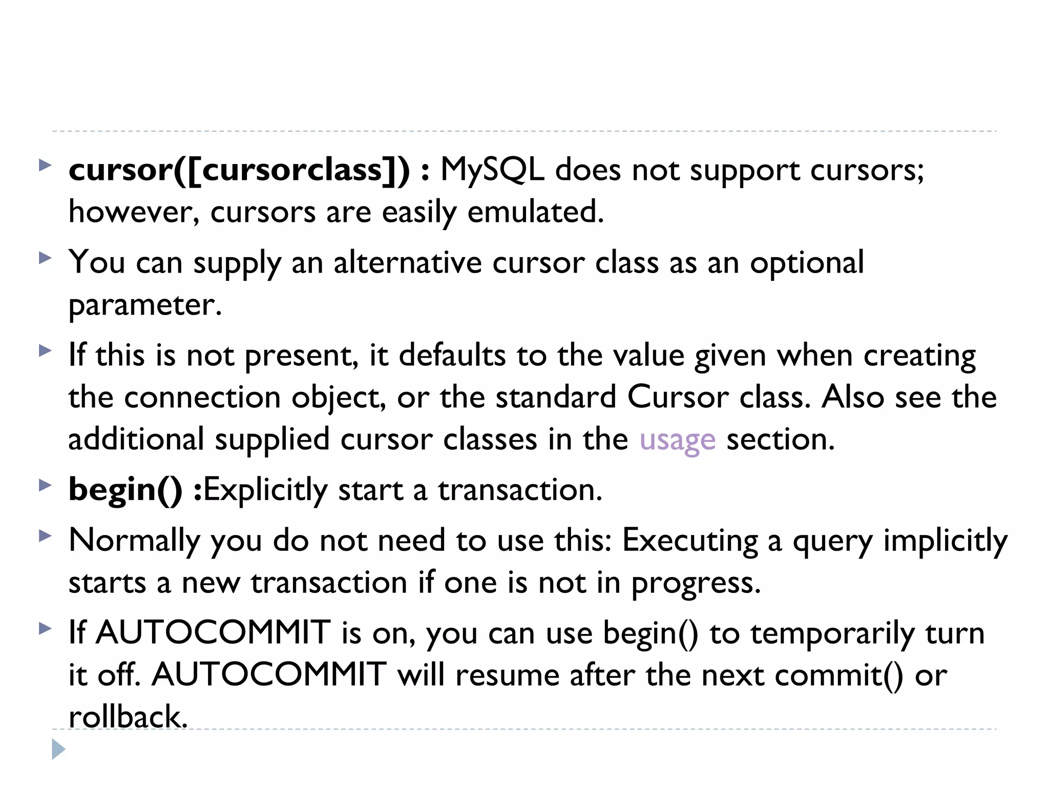Database programming | PPT | Databases | Computer Software and Applications