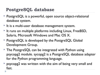 Database programming | PPT