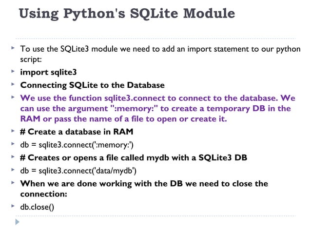 Database programming | PPT | Databases | Computer Software and Applications