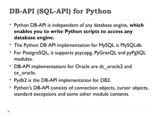 Database programming | PPT
