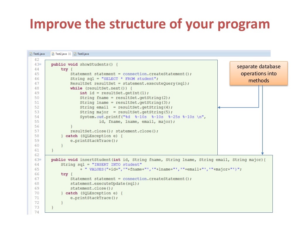 Database Programming Techniques