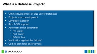 Database projects within visual studio | PPTX