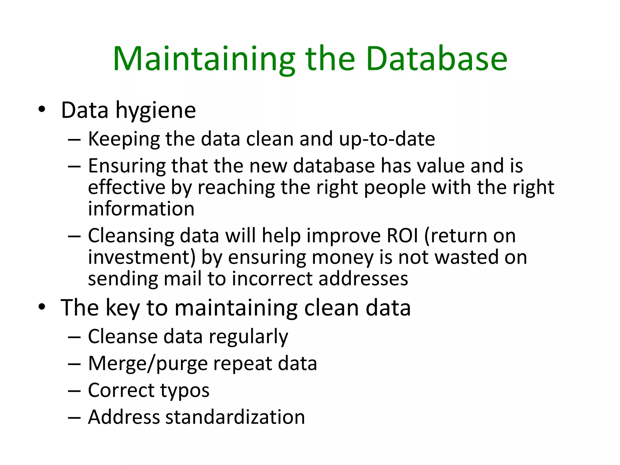 Database Proposal | PPTX
