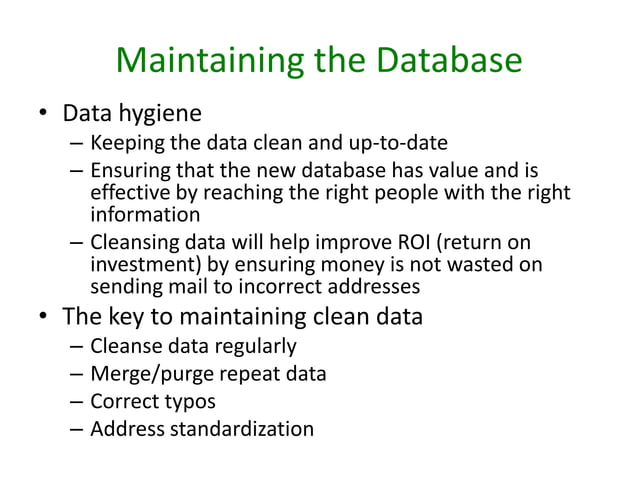 Database Proposal | PPT