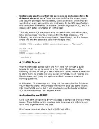 Database queries | DOC