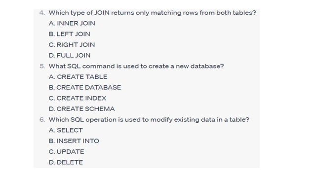 Database Quiz Sept 7 And Sql Related Pptx