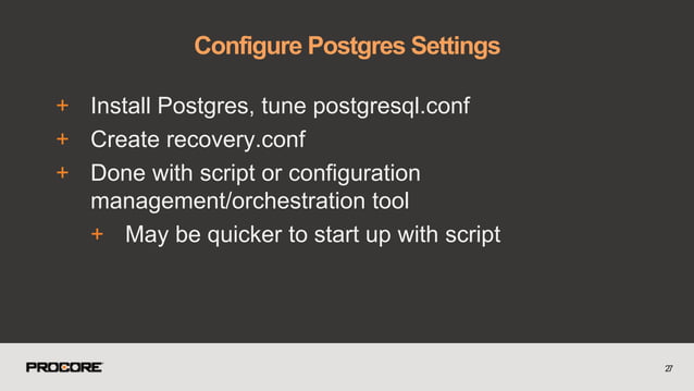 Automating Disaster Recovery Postgresql Ppt 1092