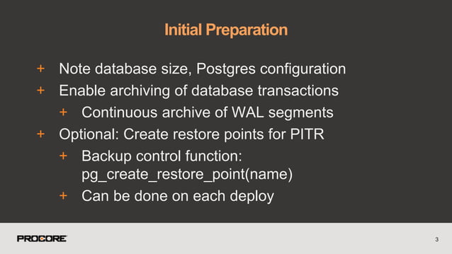 Automating Disaster Recovery PostgreSQL | PPT