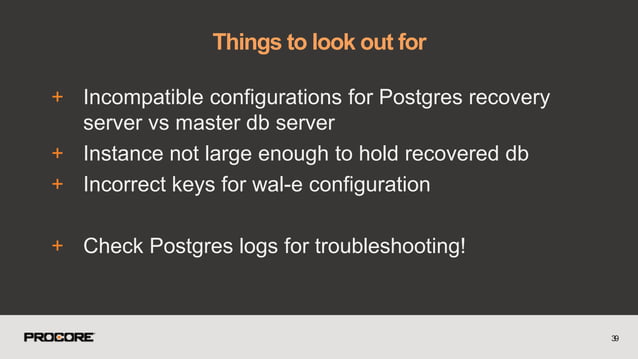 Automating Disaster Recovery PostgreSQL | PPT