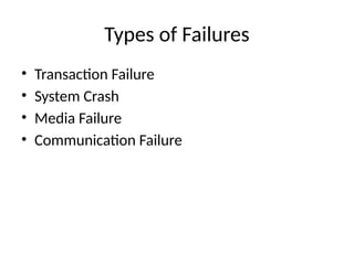 Comprehensive Overview of Database Recovery Techniques in DBMS for Data ...
