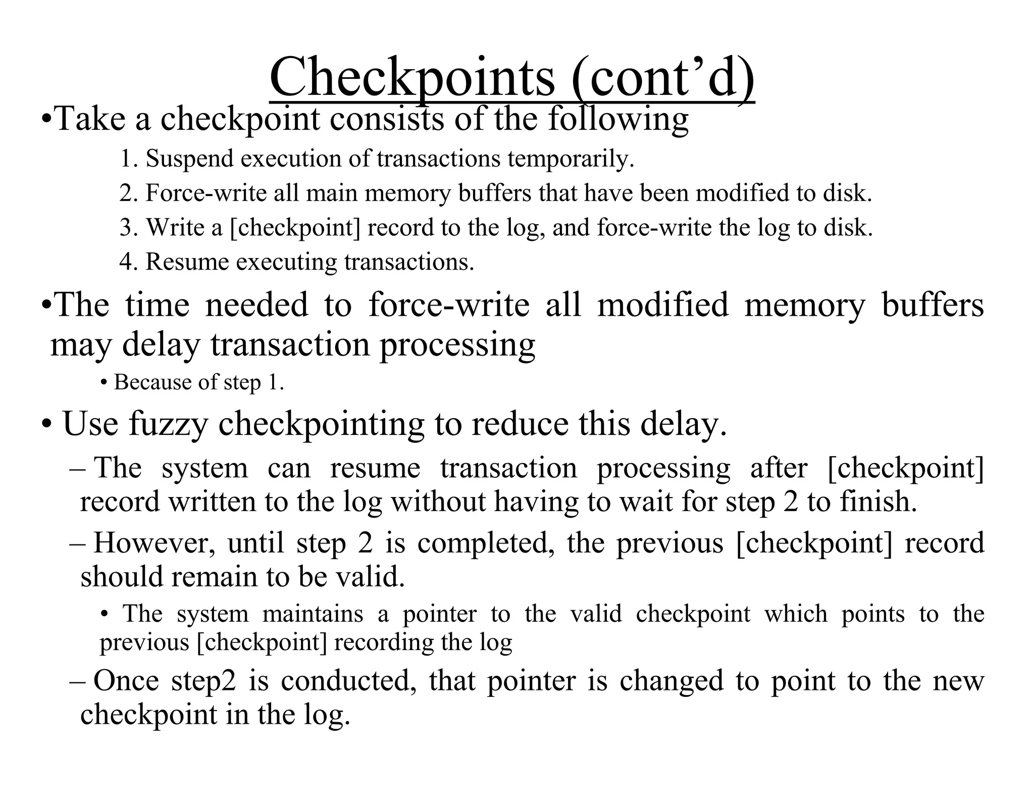 Database recovery techniques | PDF