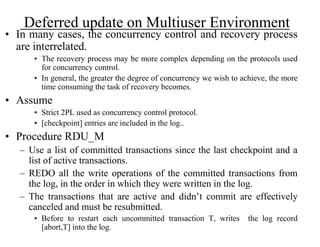 Database recovery techniques | PDF