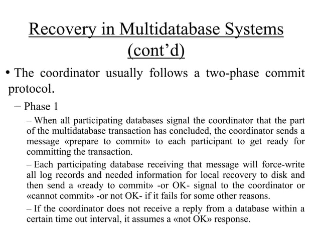 Database recovery techniques | PDF