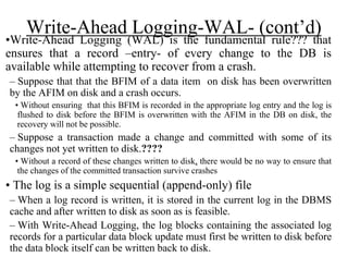 Database recovery techniques | PDF