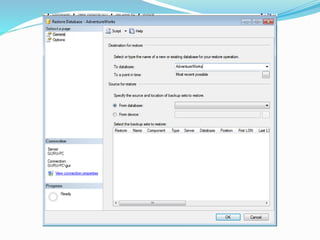 How to Restore SQL Server Database | PPTX