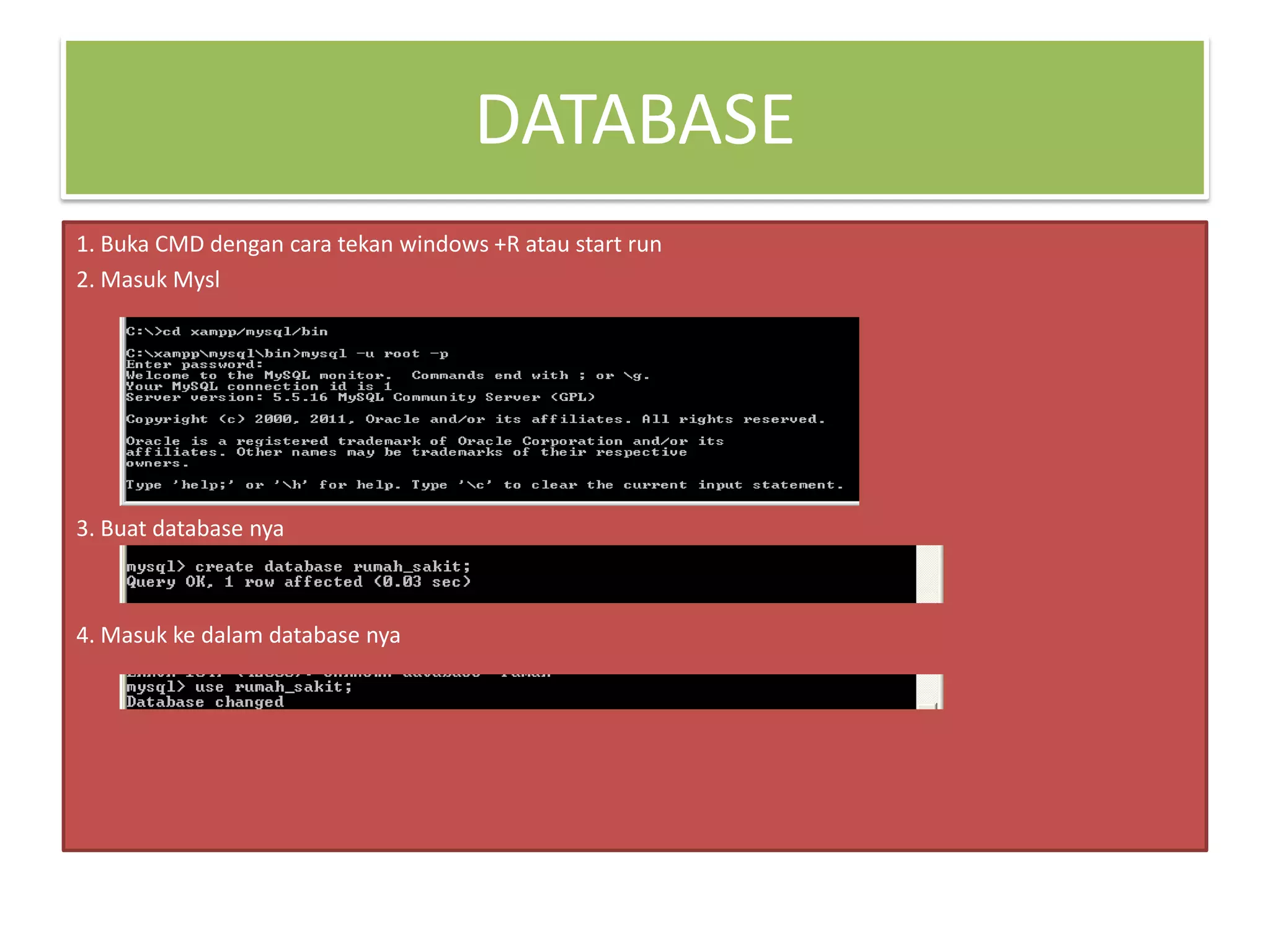 Database rumah sakit | PPTX