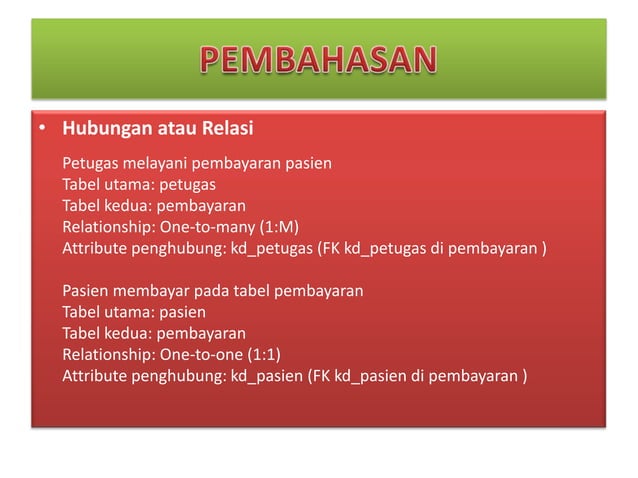 Database rumah sakit | PPTX