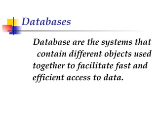 Databases | PPT