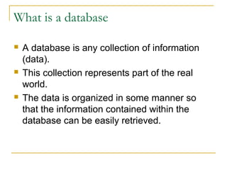 Databases | PPS | Databases | Computer Software and Applications