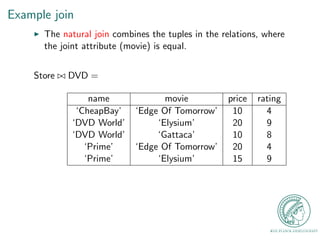 Introduction to Relational Algebra | PDF