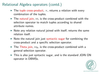 Introduction to Relational Algebra | PDF