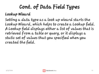 DATABASES NOTES FOR STUDENTS TAKING MICROSOFT PACKAGES | PPT