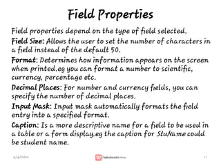 DATABASES NOTES FOR STUDENTS TAKING MICROSOFT PACKAGES | PPT