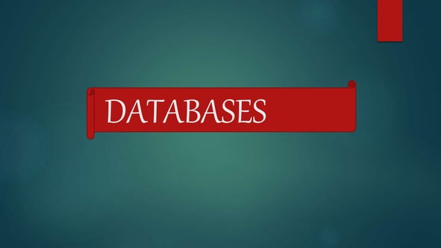 Databasespptx Databases Computer Software And Applications