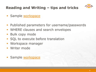 Databases and FME: Improving Interoperability with Oracle, SQL Server, and PostGIS | PPT