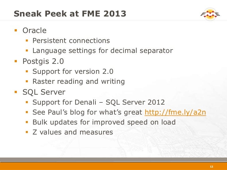 Databases and FME: Improving Interoperability with Oracle, SQL Server…
