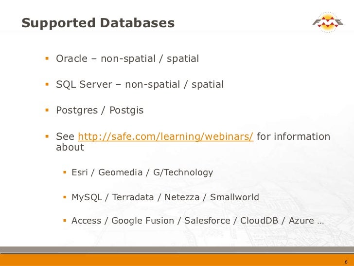 Databases and FME: Improving Interoperability with Oracle, SQL Server…