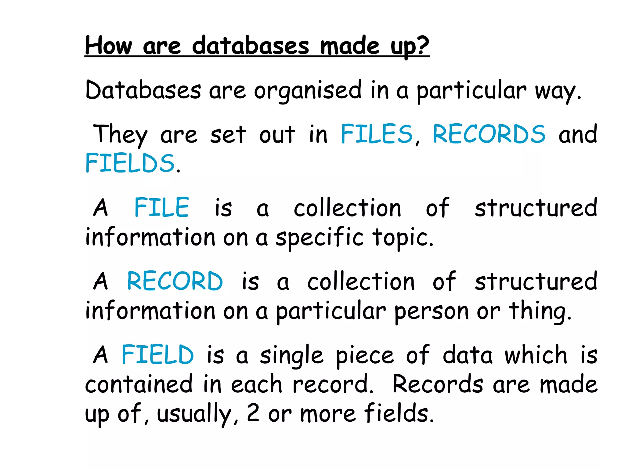 Databases Foundation General | PPT