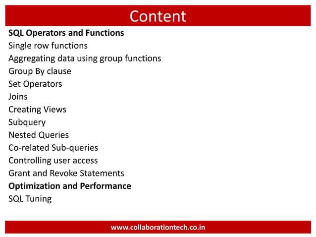 Introduction to Database SQL & PL/SQL | PPTX