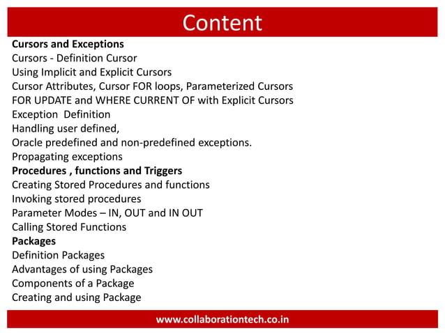 Introduction to Database SQL & PL/SQL | PPTX