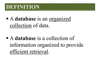 DATABASES AND SEARCHING | PPSX | Databases | Computer Software and Applications