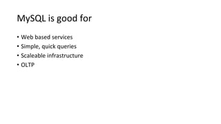 Scalabe MySQL Infrastructure | PPTX