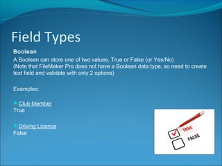 Field Types | PPT