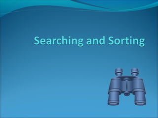 Searching and Sorting | PPT