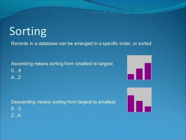 Searching and Sorting