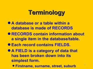 Databases | PPT