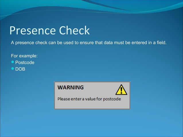 Database Validation | PPT